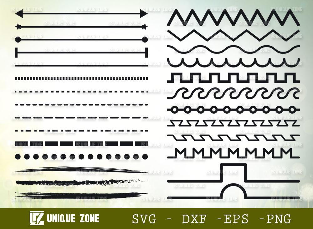Lines Svg Bundles | Basic Lines Svg | Zigzag Svg | Straight Svg ...