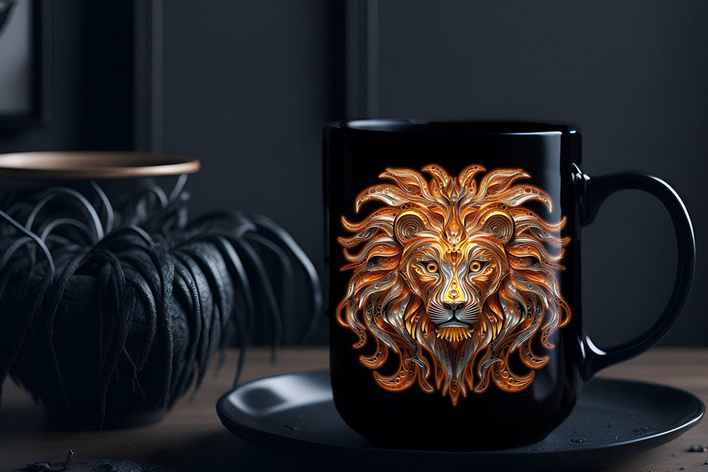 Lion Zodiac Sign Paper Quilling PNG File | Sublimation Free For ...