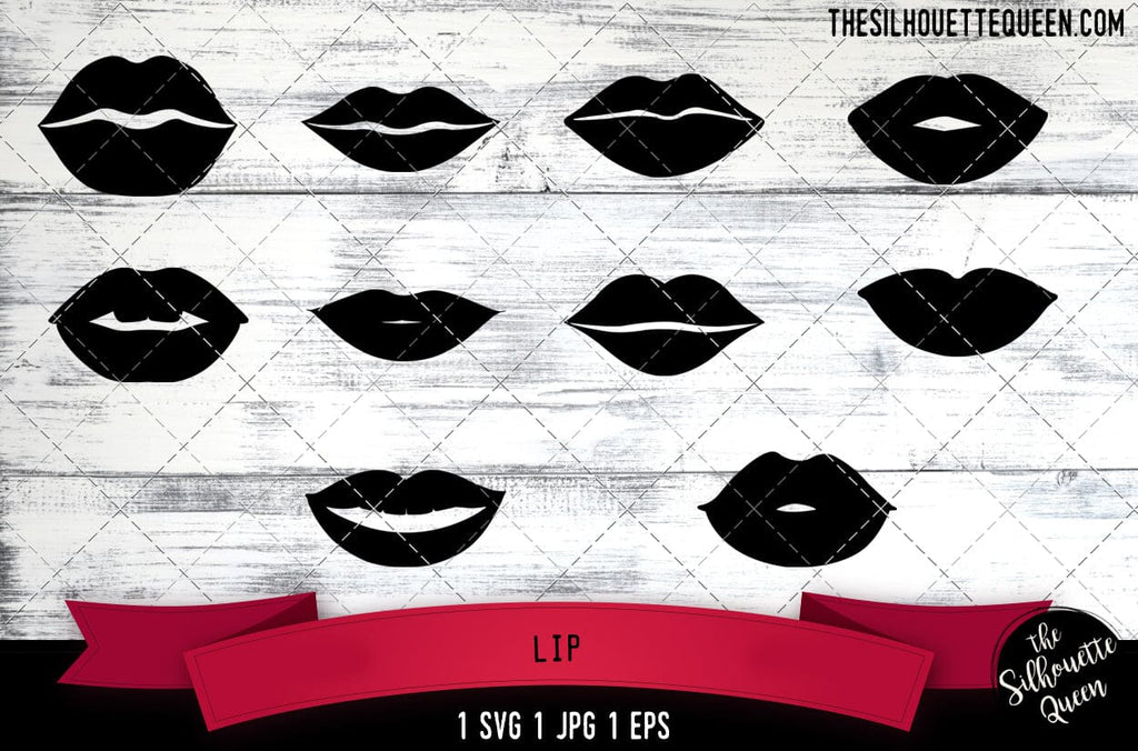 Lip SVG File, SVG Bundle File-Cut File-Vector Clip Art for Commercial ...