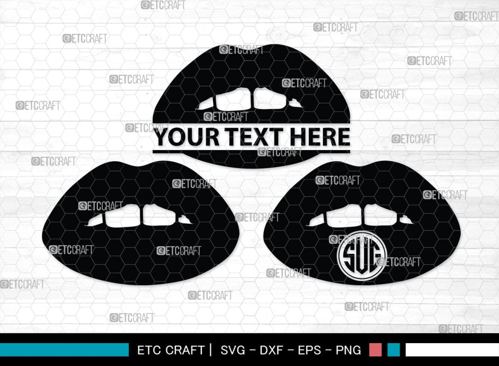 Lips Monogram, Lips Silhouette, Lips SVG, Lip Svg, Kissing Lip Svg ...
