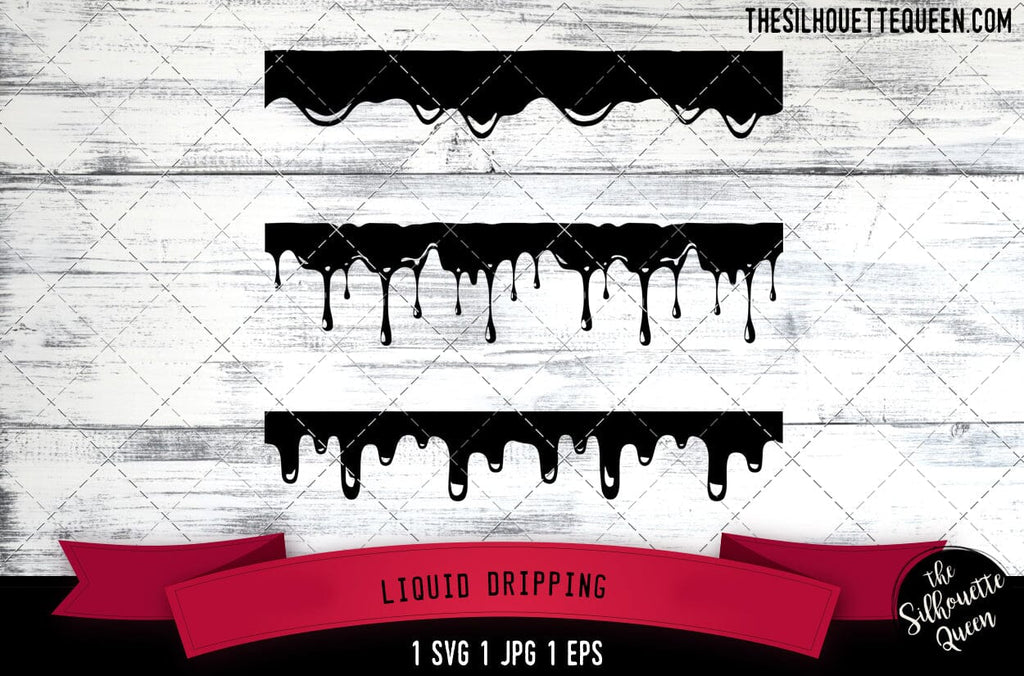 Liquid Dripping SVG File, SVG Bundle File-Cut File-Vector Clip Art for ...