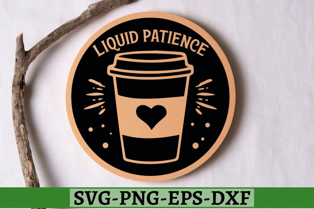 Liquid patience SVG, Liquid patience - So Fontsy