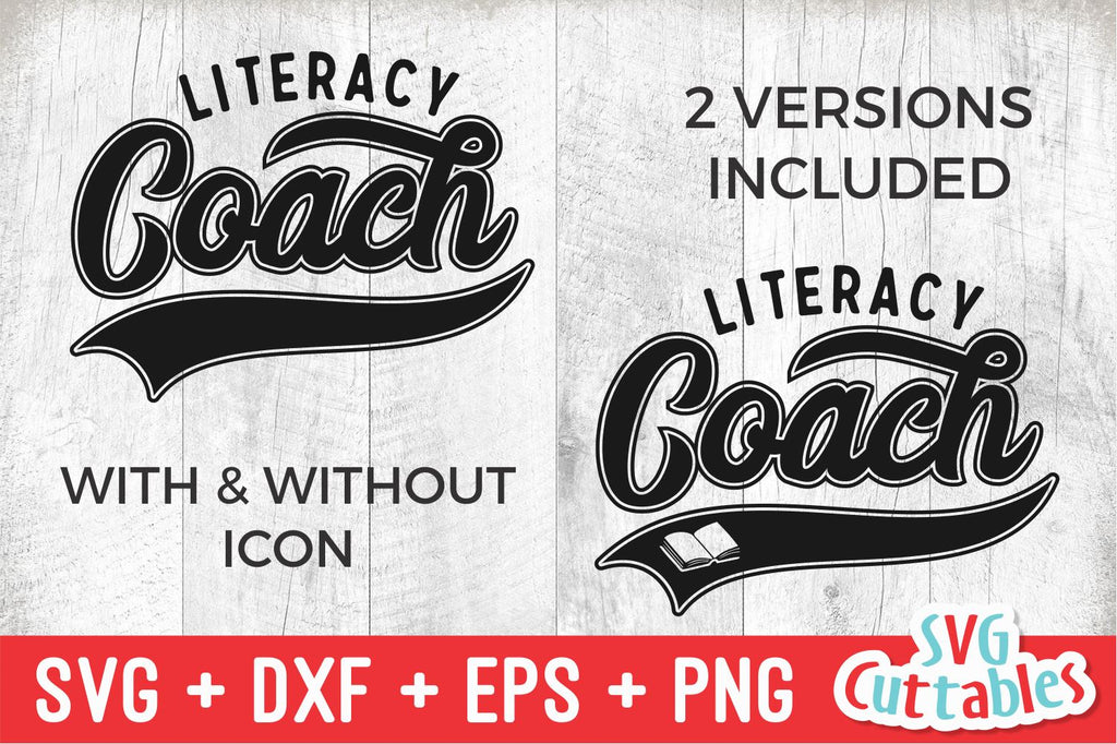 Literacy Coach svg - Teacher Cut File - Occupation - Swoosh - svg - dx ...