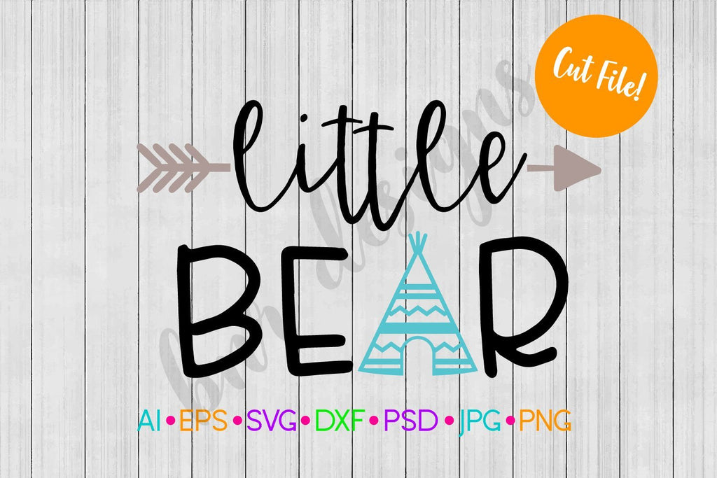 Little Bear SVG - So Fontsy