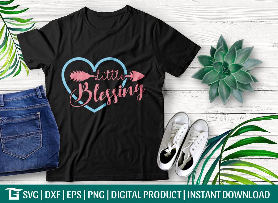 Little Blessing Svg Cut File, Newborn Svg, Girl Svg, New Baby Svg ...