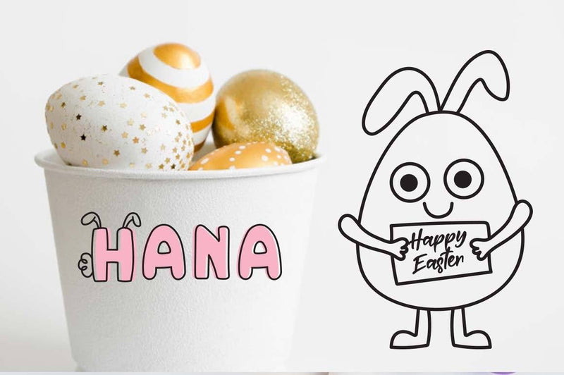 Little bunny font, easter doodles - So Fontsy