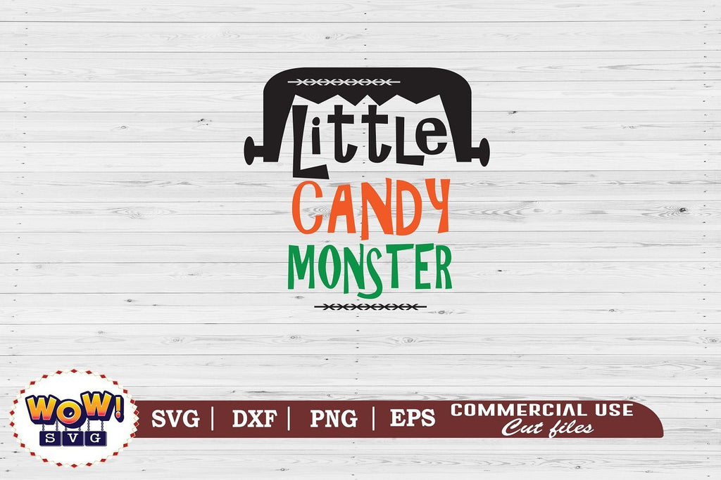 Little candy Monster svg, dxf, png, horror svg, Halloween cutting file ...