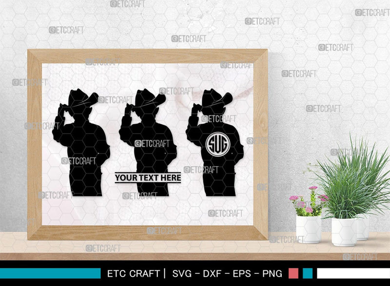 Little Cowboy Monogram, Little Cowboy Silhouette, Little Cowboy SVG ...