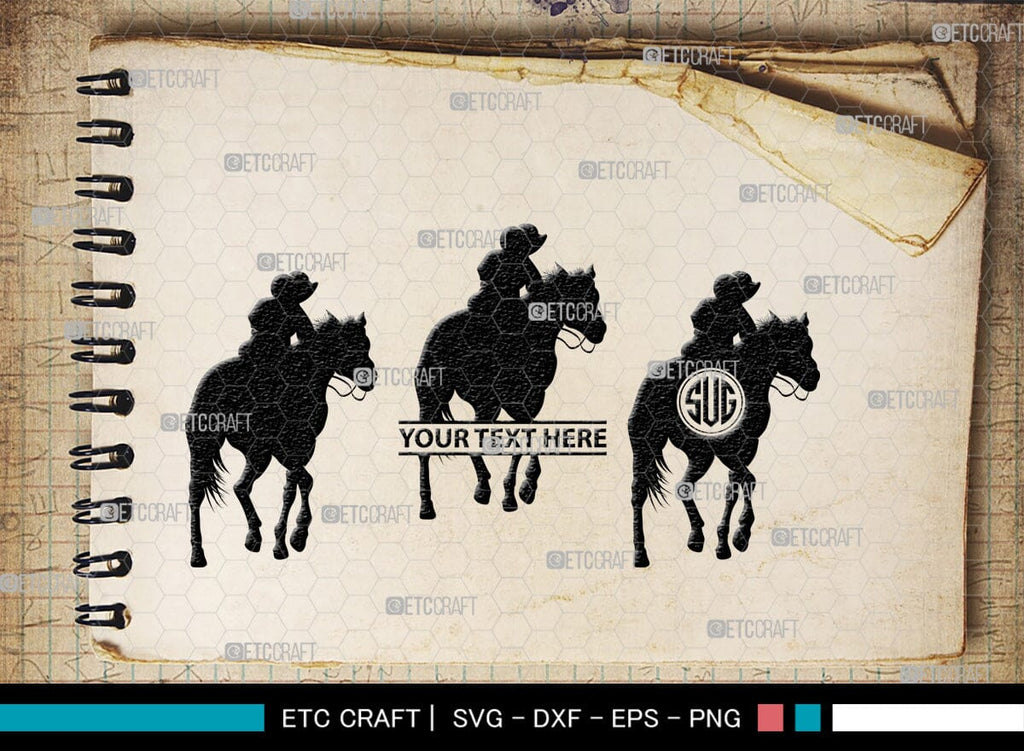 Little Cowboy Monogram, Little Cowboy Silhouette, Little Cowboy SVG ...