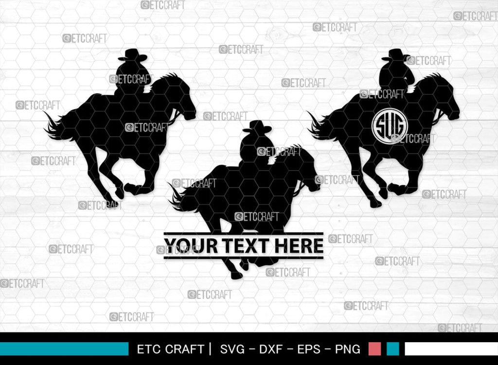 Little Cowboy Monogram, Little Cowboy Silhouette, Little Cowboy SVG ...