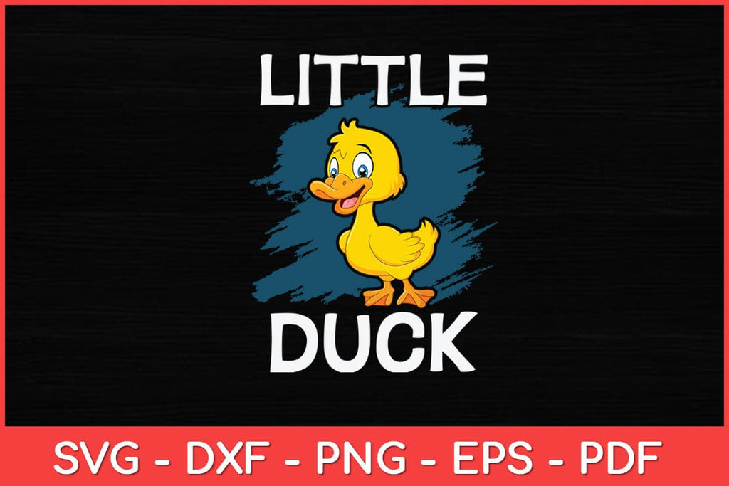 Little Duck I Duckling I Happy Duck Svg Design - So Fontsy