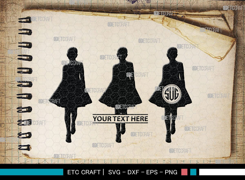 Little Girl Monogram, Little Girl Silhouette, Little Girl SVG, Child G ...