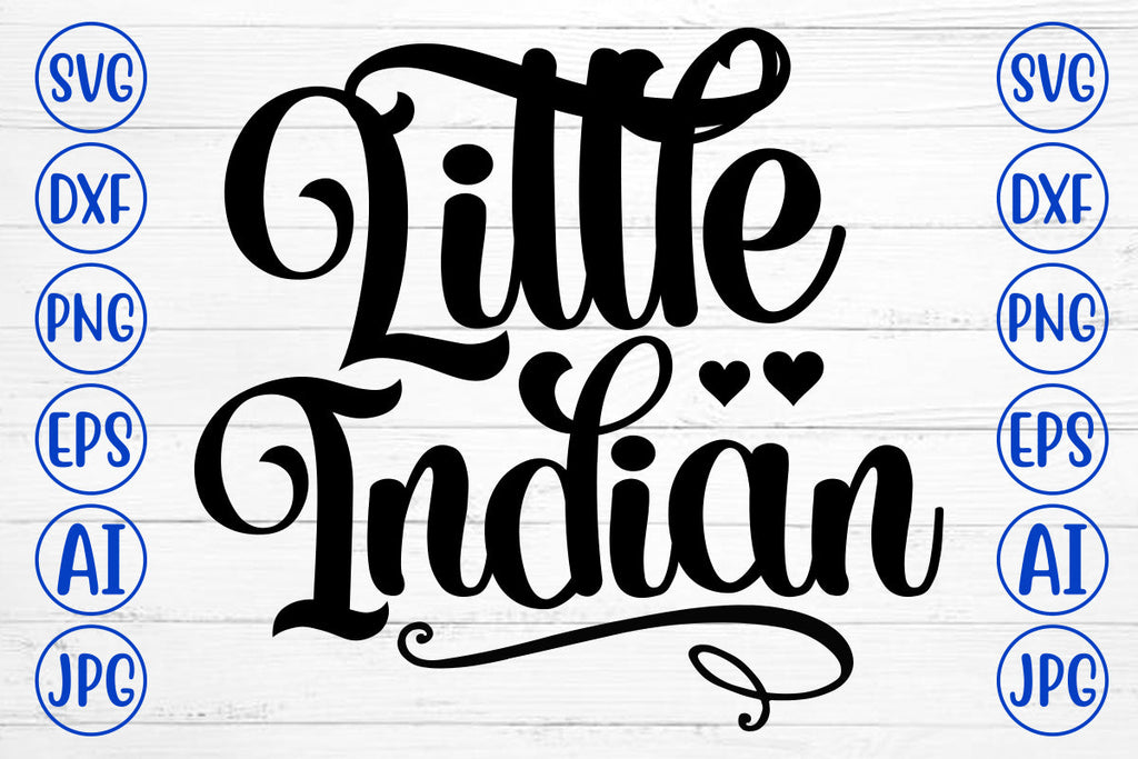 little indian SVG Cut File - So Fontsy