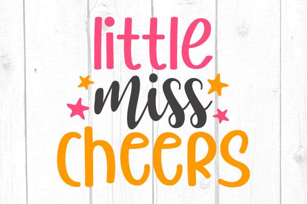 Little Miss Cheers Svg - So Fontsy
