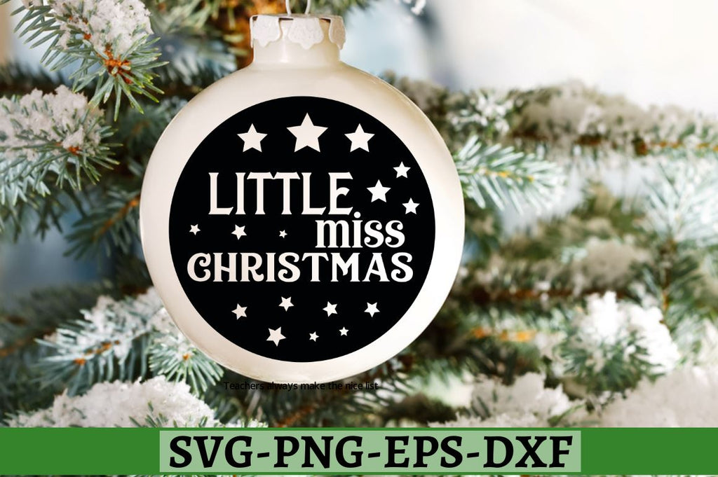 Little miss christmas SVG, Little miss christmas - So Fontsy
