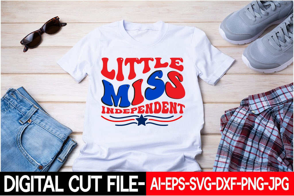 Little Miss Independent Retro Svg - So Fontsy