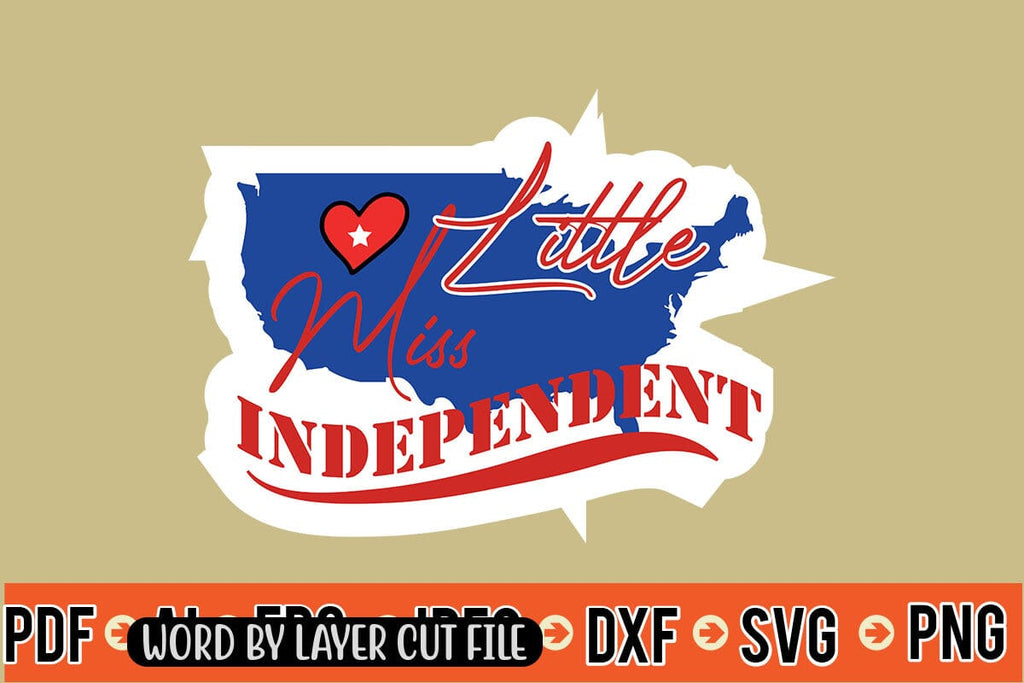 Little Miss Independent Sticker SVG - So Fontsy