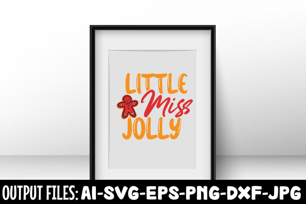 Little Miss Jolly svg design - So Fontsy