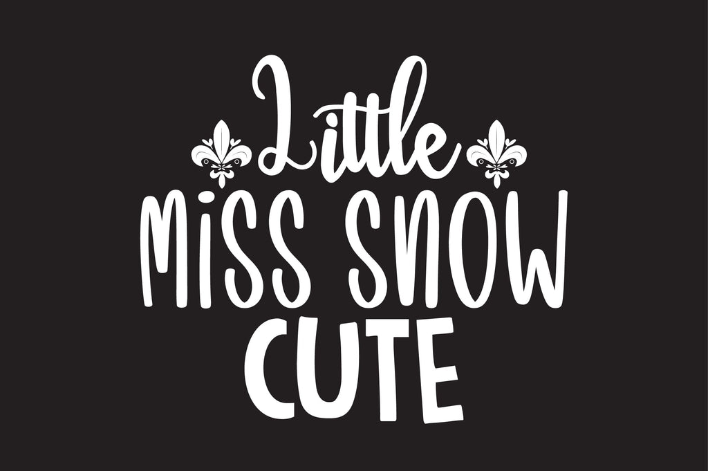 Little Miss Snow Cute svg - So Fontsy