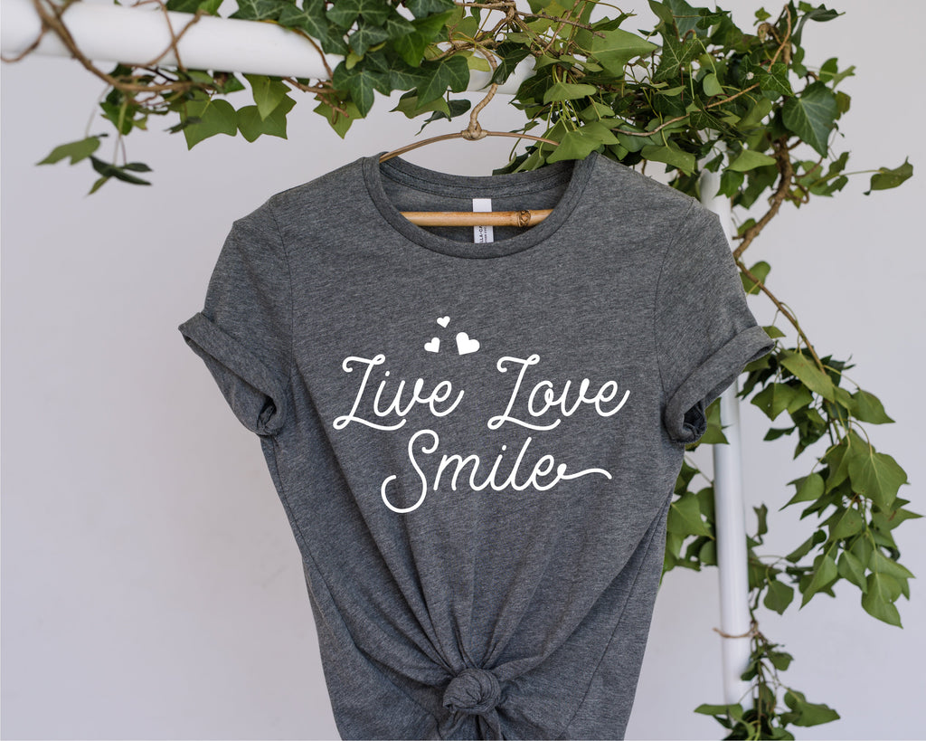 Live Love Smile SVG, Love SVG, Happy svg, Positive svg, Smile More Svg ...
