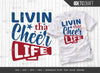 livin that cheer life SVG Cut File, Cheerleading Svg, Cheer Svg, Cheer ...