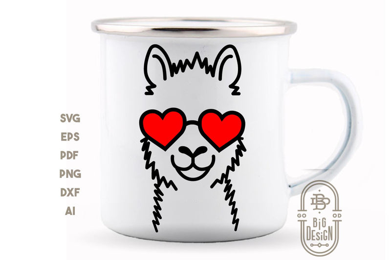 LLAMAS Svg Files - 10 Lama Illustrations - So Fontsy