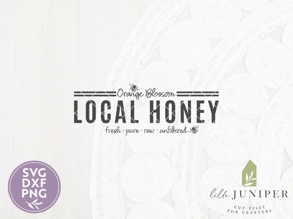 Local Honey SVG | Bee SVG | Farmhouse Sign Design - So Fontsy