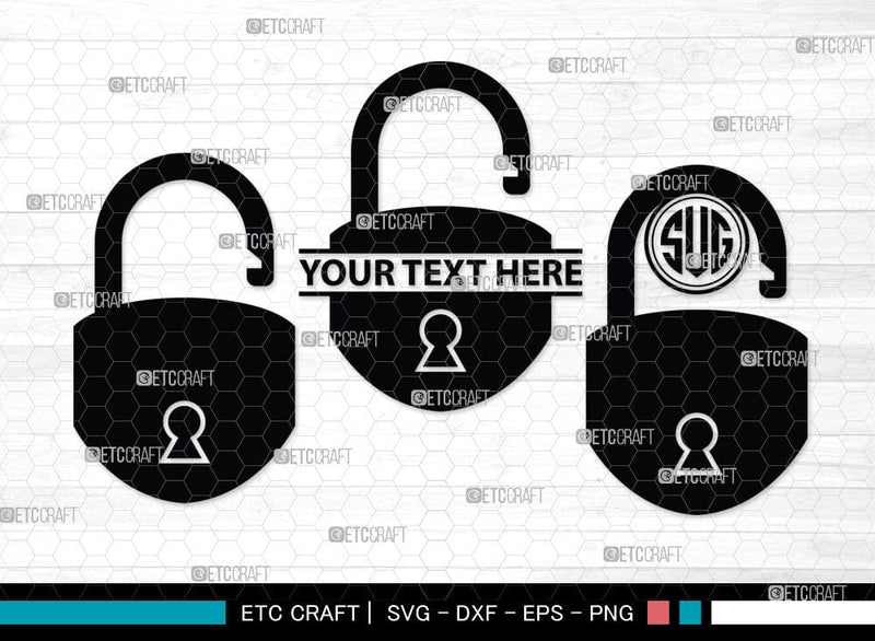 Lock And Key Monogram, Lock And Key Silhouette, Lock And Key SVG Cut ...