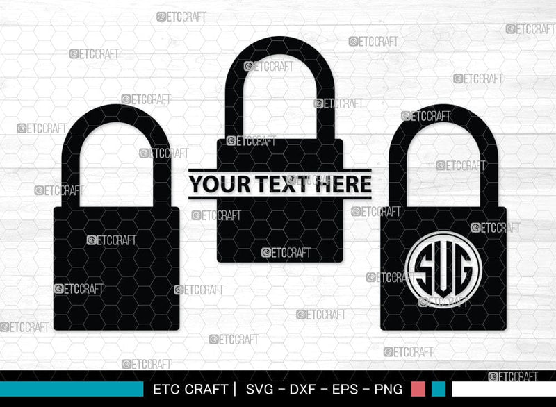 Lock And Key Monogram, Lock And Key Silhouette, Lock And Key SVG Cut ...