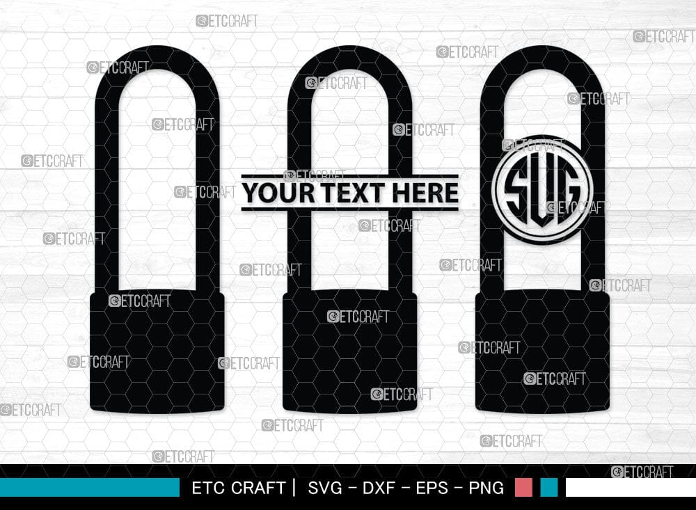 Lock And Key Monogram, Lock And Key Silhouette, Lock And Key SVG Cut ...