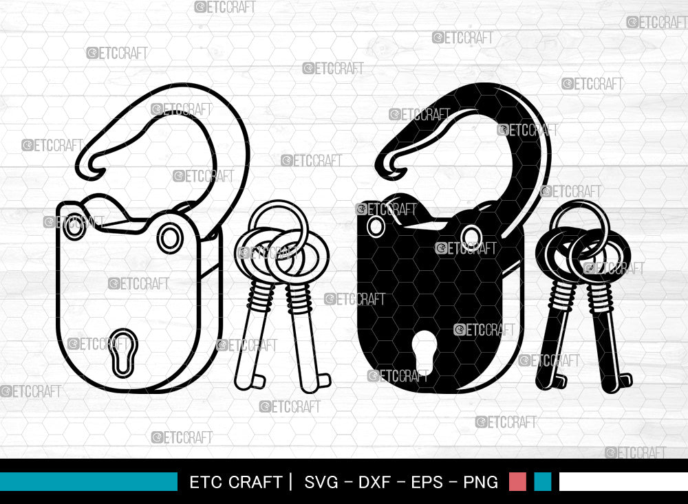 Lock And Key SVG, Padlock Svg, Key Svg, Lock Svg, House Keys Svg, Door ...