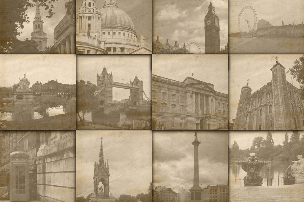 London Digital Paper Backgrounds - So Fontsy