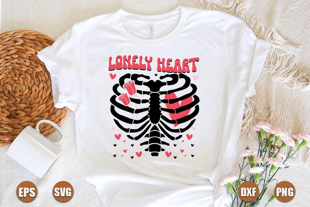 Lonely heart svg - So Fontsy