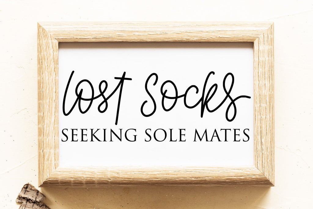 Lost Socks Seeking Sole Mates SVG - So Fontsy