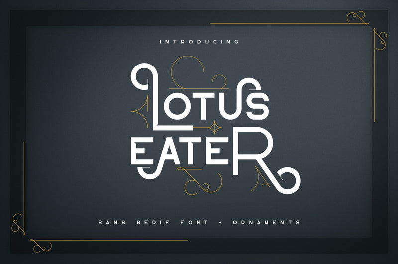 Lotus Eater - sans serif font - So Fontsy
