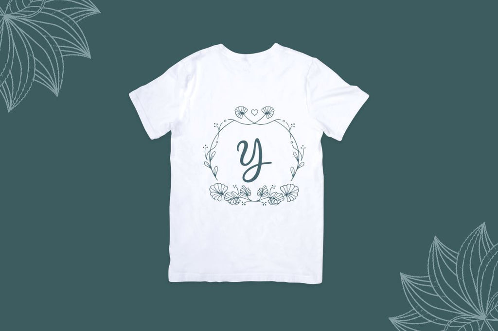Lotus Love Monogram - So Fontsy