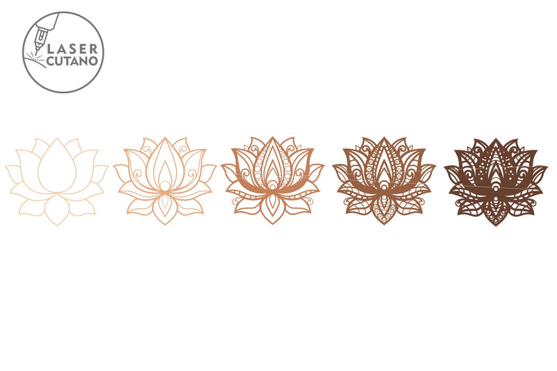 LOTUS Multilayer Laser Cut Files, Mandala, Round SVG, 3D Designs - So ...