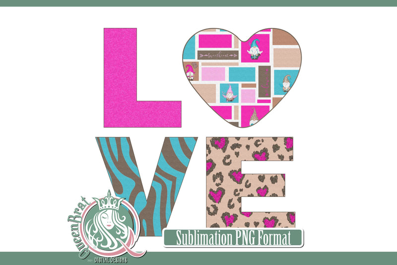 Love Block Sublimation - So Fontsy