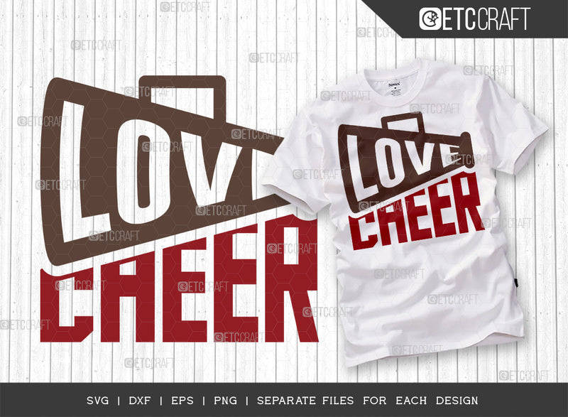 Love Cheer SVG Cut File, Cheerleading Svg, Cheer Svg, Cheer Life Svg ...