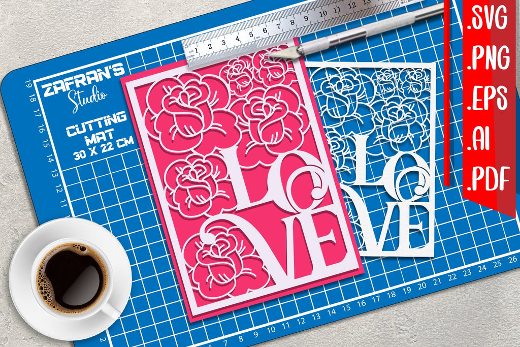 Love Greeting cards 5 svg eps ai png pdf - So Fontsy