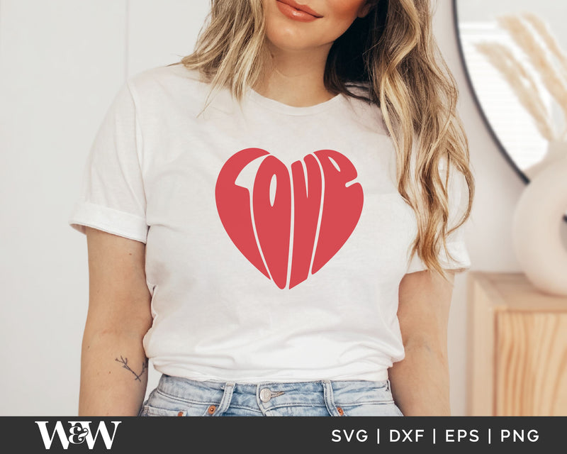 Love Heart SVG | Valentine SVG - So Fontsy