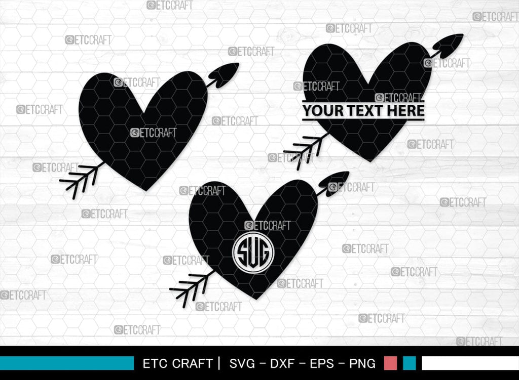 Love Monogram, Love Silhouette, Hand Drawn Love SVG, Heart Svg, Open ...