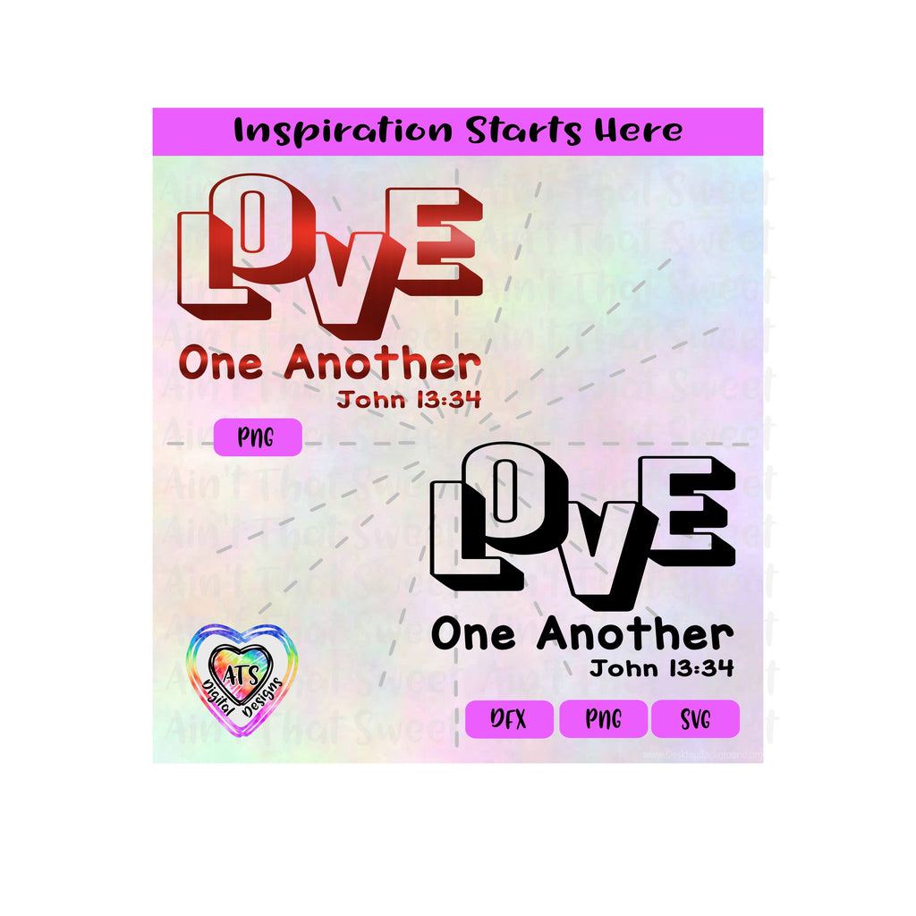 Love One Another | John 13:34 - Transparent PNG SVG DXF - Silhouette ...