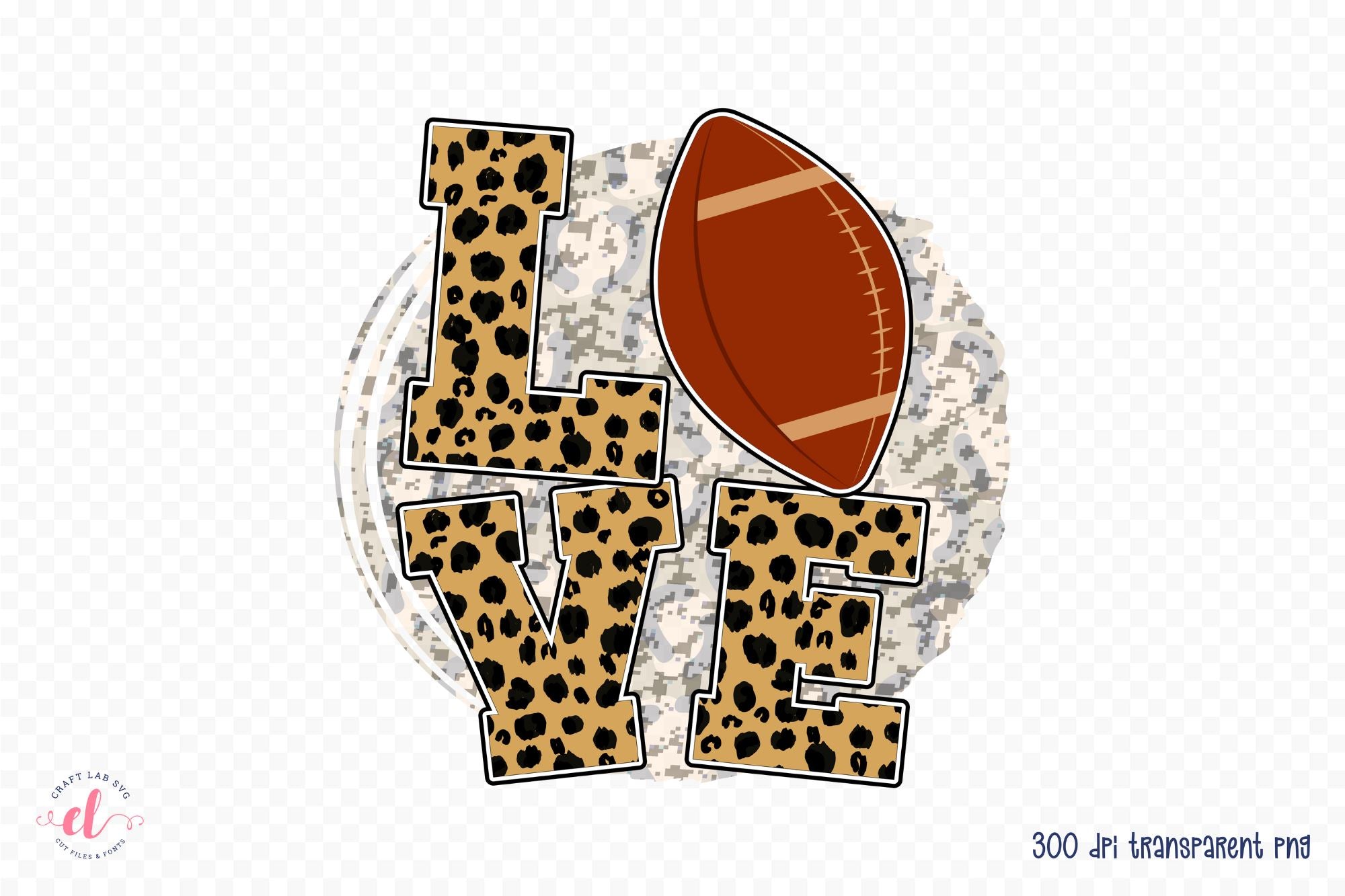 Love PNG | Football Sublimation Design - So Fontsy