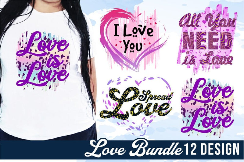 Love Quotes Sublimation SVG Bundle, Wedding SVG Bundle, Valentines Day ...