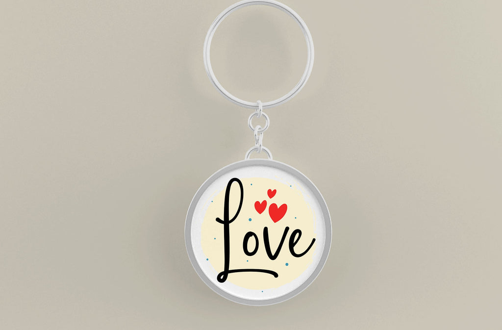 Love, Round Key ring SVG - So Fontsy