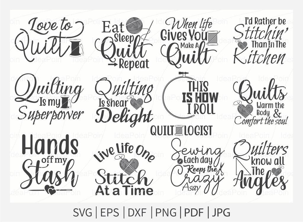 Love to Quilt svg, Quilting svg bundle, Sewing SVG, Quilting SVG ...