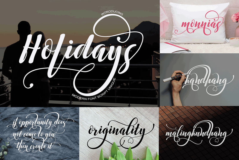 Lovely Script Font Bundle - So Fontsy