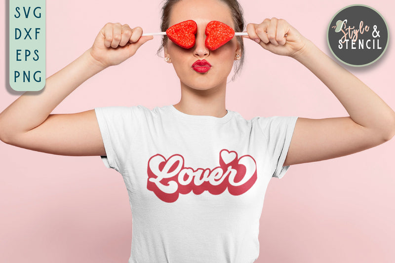Lover SVG - Retro Valentine | Valentine SVG | Valentine | Valentine ...