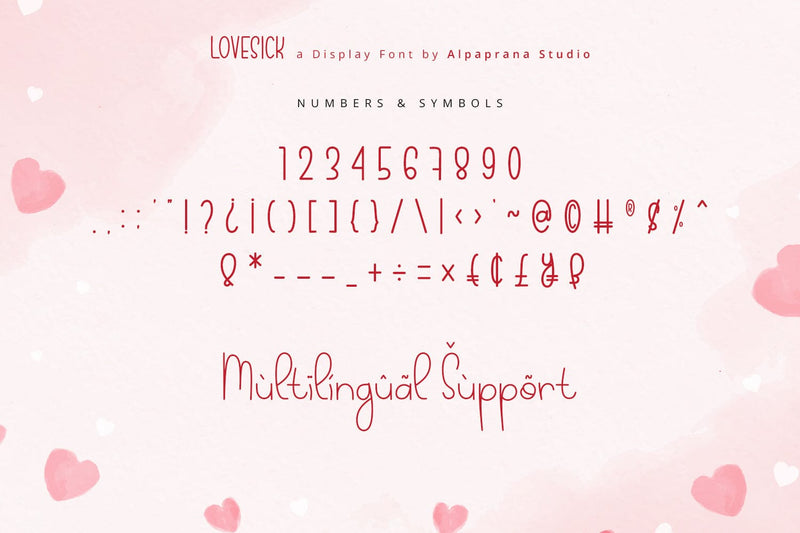 Lovesick - Display Font - So Fontsy